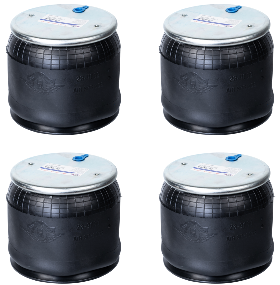 4x MVPTruckParts Engine Air Spring Bag Compatible for Peterbilt Trucks ...