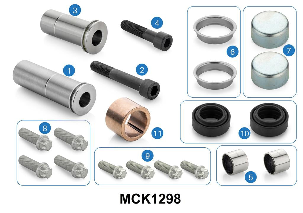 MVP Air Disc Brake - Hardware Compatible with Meritor MCK1298 – MVP ...