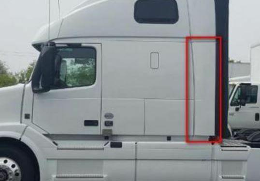 Volvo VNL Cab Deflector Extender Lower Part / Driver Side/ 82726844 82 ...